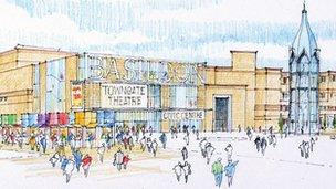 Basildon town centre's £1bn regeneration designs revealed - BBC News
