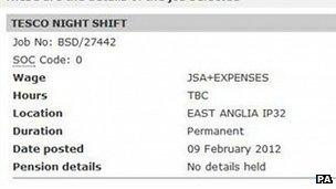 Tesco and Argos express work scheme concerns - BBC News