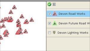 Devon roadworks warning map to be improved - BBC News