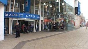 Market Gates Shopping Centre goes into administration - BBC News