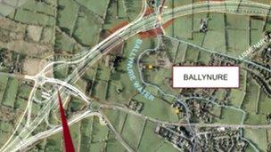 Locals oppose Ballynure bypass on A8 Larne to Belfast road - BBC News