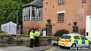 Two men arrested over death at Edgar's Field, Chester - BBC News