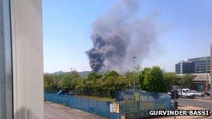 West Bromwich factory fire causes homes to be evacuated - BBC News