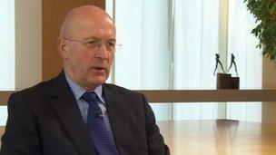Sir Philip Hampton says Ulster Bank working to clear backlog - BBC News