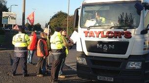 Stobart lorry driver dispute ends in redundancy deal - BBC News