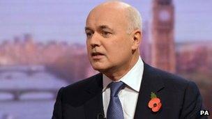 Duncan Smith: Welfare changes will make living wage easier - BBC News