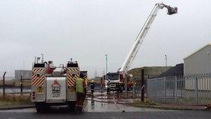 Fire breaks out at Tofts Farm Industrial Estate - BBC News