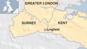 Driver dies in police pursuit crash in Lingfield - BBC News