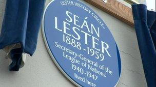 Sean Lester: Belfast tribute to leading diplomat - BBC News