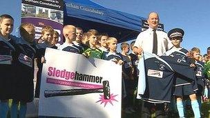 Seized crime cash supports Shotton Colts youth football team - BBC News
