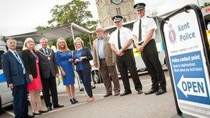 Kent PCC Ann Barnes launches mobile police station fleet - BBC News