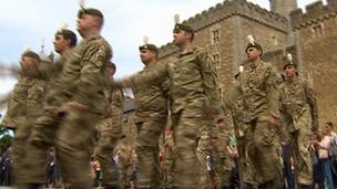 Armed Forces Day: 1,000 join Cardiff parade - BBC News
