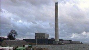 Demolition date for Inverkip Power Station chimney - BBC News