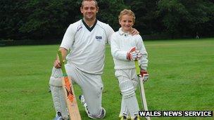 Cricket-mad Harrison Parsons, six, outscores his dad for Abercarn club ...