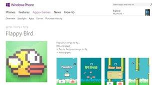 Flappy Bird Windows Phone version appears on website - BBC News