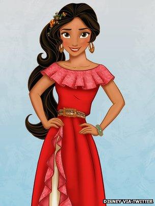 Disney reveals first Latina princess, Princess Elena - BBC News