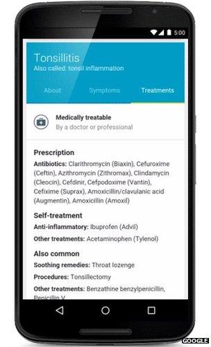 Google adds medical information to its search results - BBC News