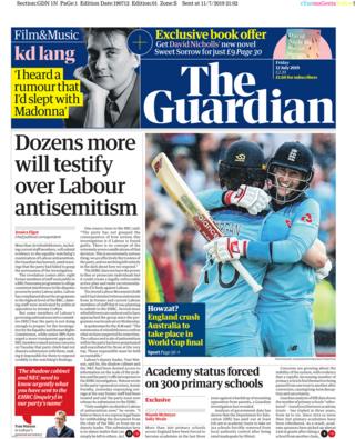 Newspaper headlines: Prisoners to get cell keys and digital tax plan ...