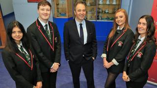 Peebles High School fire: Pupils begin return after blaze - BBC News