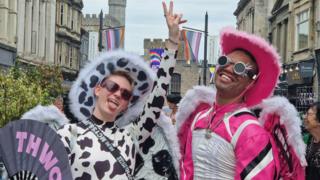 Cardiff: Pride Cymru celebrates its largest parade - BBC News