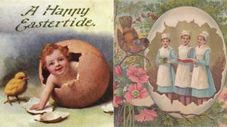 The odd world of Victorian Easter cards - BBC News