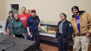 Giant python reunited with owner after months roaming Austin - BBC News