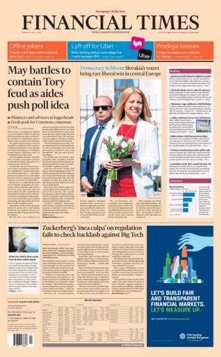 Newspaper headlines: Tory 'meltdown' and knife crime rethink - BBC News