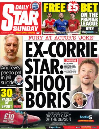 Newspaper headlines: Epstein's death and PM's 'tough' jail term plan ...