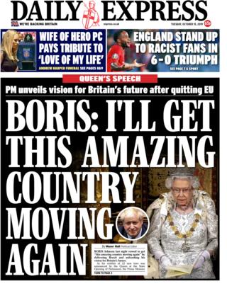 Newspaper headlines: England 'stand tall against the racists' - BBC News