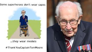 Capt Sir Tom Moore knighted in 'unique' ceremony - BBC News