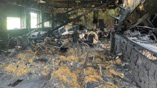 Hampton Football Club fire treated as suspicious - BBC News