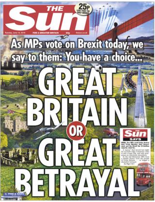 Newspaper headlines: Ignore Brexit result at your peril, MPs told - BBC ...
