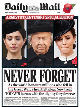 Paper headlines: 'Never forget' and a 'rebuke' to nationalism - BBC News