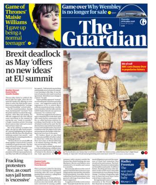 Newspaper headlines: 'Brextra time!" and 'sex care scandal' - BBC News