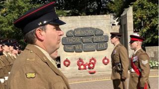 Newly merged Mercian Regiment on parade in Staffordshire - BBC News