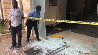 Kenya attack: Images from Nairobi's Dusit hotel complex - BBC News