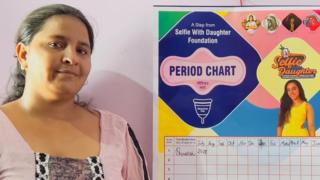 Menstruation: Indian women fight period shame with charts - BBC News
