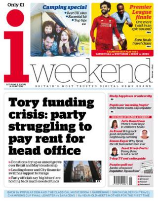 Newspaper headlines: Tory 'funding crisis' and private school 'woe ...