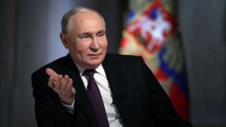 Russia's border doesn't end anywhere, Vladimir Putin says - BBC News