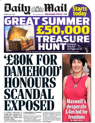 Newspaper headlines: 'Wear masks in shops' and 'get back to the office ...