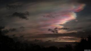 Your photos of nacreous clouds - BBC Weather