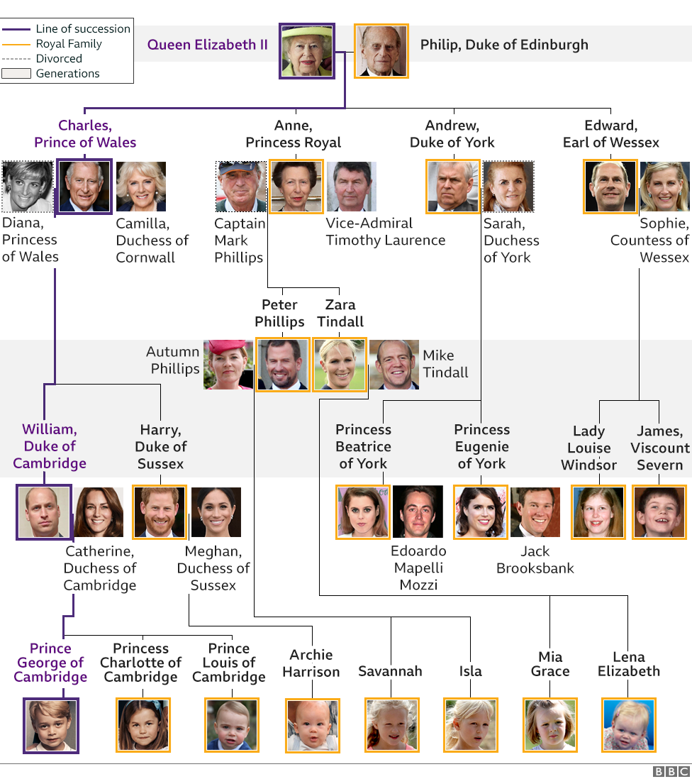 Royal Family Tree And Line Of Succession BBC News Royal Family Tree And Line Of Succession BBC News