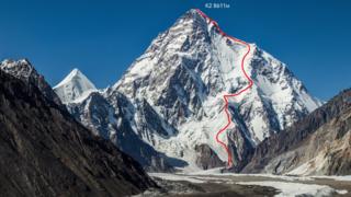 Scot's rescuer makes historic descent of K2 on skis - BBC News