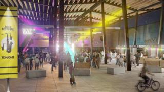 Wakefield former market hall to become new venue - BBC News