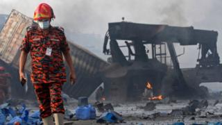 Bangladesh fire: Nearly 50 killed, hundreds injured in depot blast ...