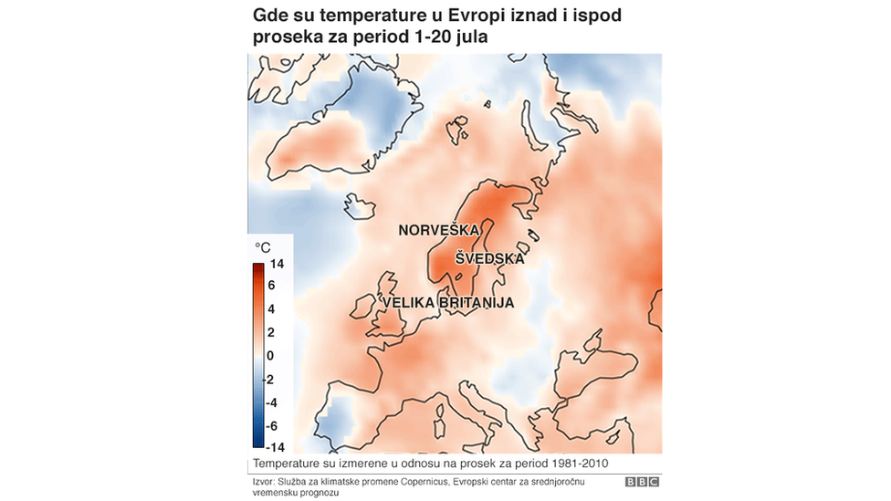 Natprosečne temperature zadesile veliki broj zemalja - BBC News na srpskom