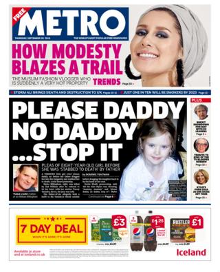 Newspaper headlines: 'Off the Rails' and May's warning to EU - BBC News