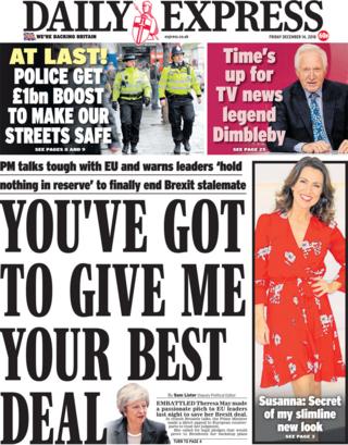 Newspaper headlines: May's 'last-ditch bid' as EU 'turns deaf ear ...