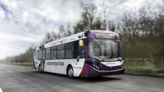 Driverless bus service to start in Scotland in 'world first' - BBC News