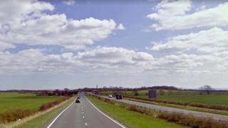 Two motorists arrested as cyclist killed in A689 crash - BBC News